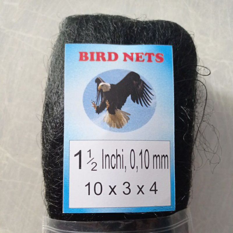 Jual jaring burung ukuran 1½ inchi panjang 10m lebar 3m jala perangkap ...