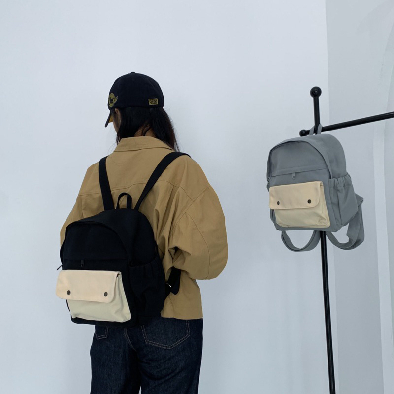 Jual Zia Backpack Kanvas Sedang | Shopee Indonesia