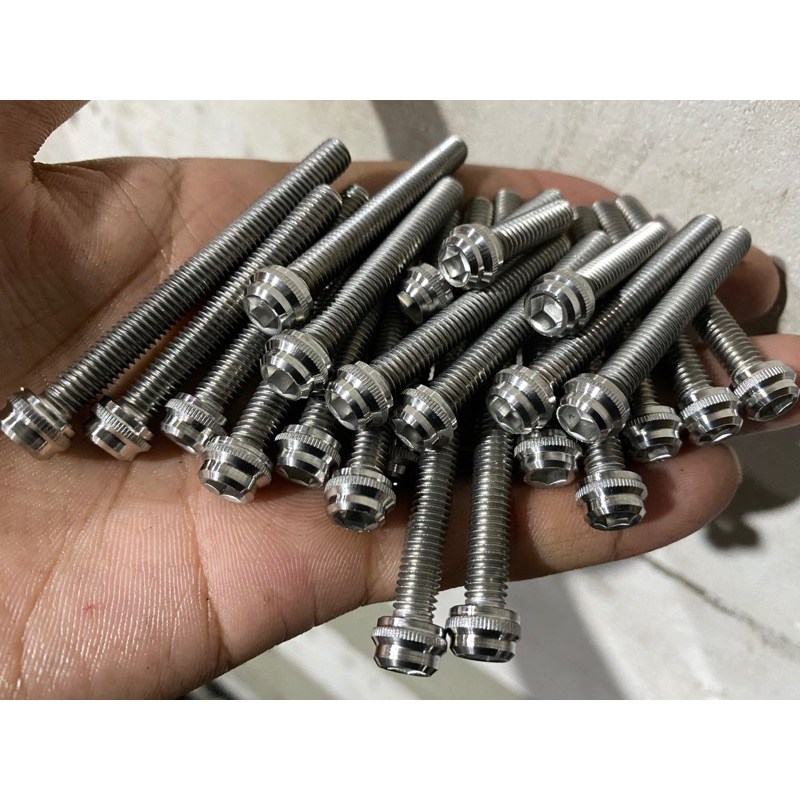 Jual baut blok calter kanan kiri gl mp tiger NEW MODEL stainless | Shopee Indonesia