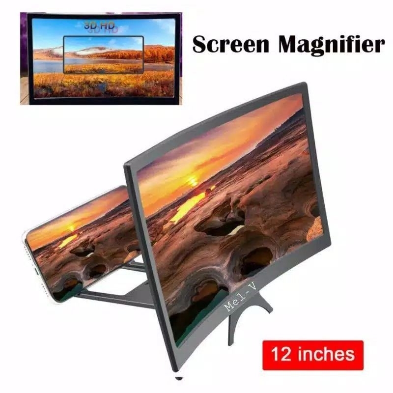 Jual Kaca Pembesar Layar HP CURVED 12inch 3D Enlarged Screen Mobile ...
