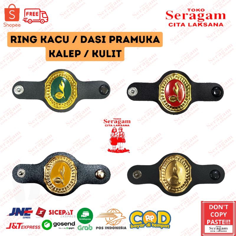 Jual Ring Kacu / Hasduk / Dasi Pramuka Kalep / Kulit | Shopee Indonesia