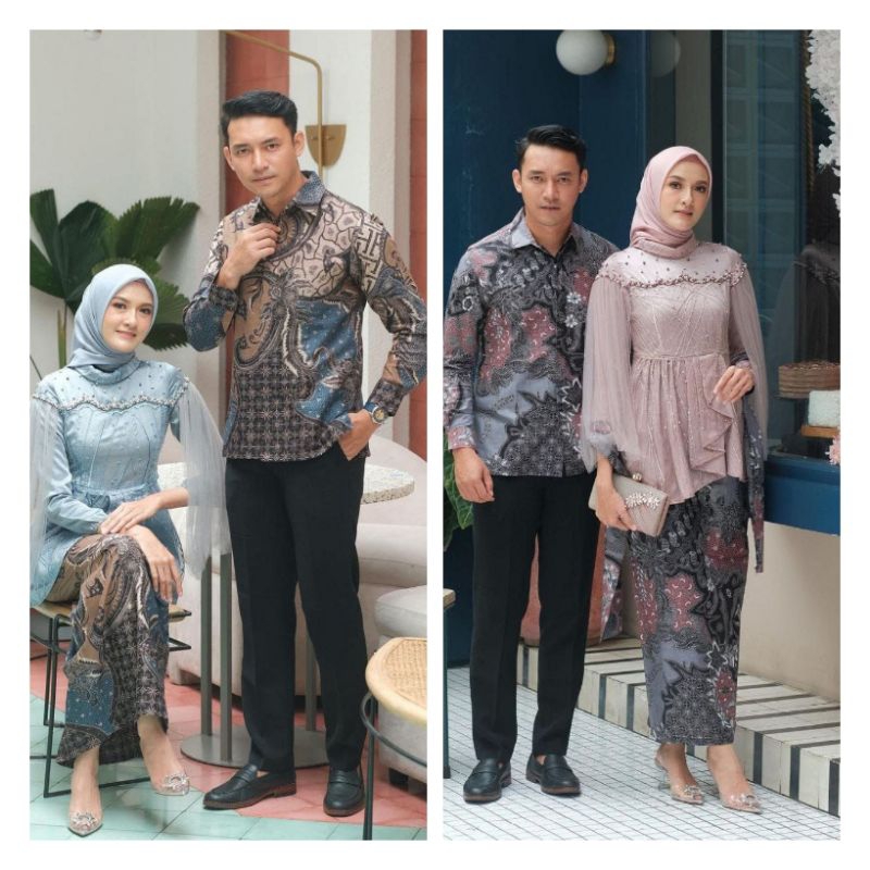 Jual JTR BATIK JLANTIR COUPLE SET VANILLA PREMIUM BROKAT TILLE BUSANA ...