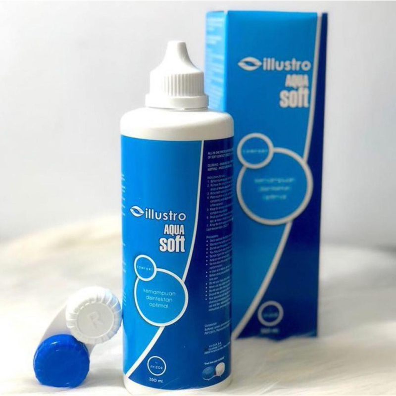 Jual CAIRAN SOFTLENS AQUASOFT ILLUSTRO 120ML / 350ML | Shopee Indonesia