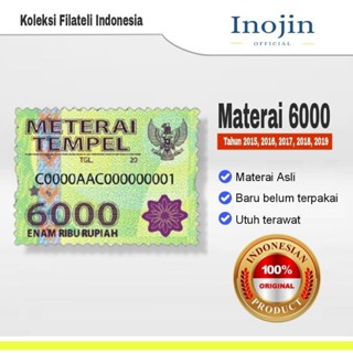 Jual Materai 6000 Tahun 2014 2015 2016 2017 2018 2019 2020 2021 ...