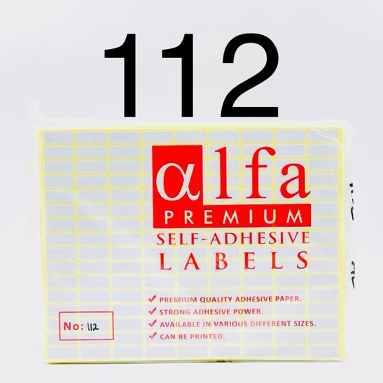 Jual STICKER LABEL ALFA 112 / Stiker Sticker Label Nama Undangan Harga ...