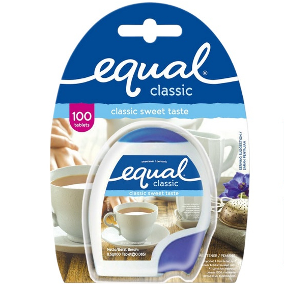 Jual Equal Classic TABLET Sweetener Zero Calorie / Pemanis Pengganti ...