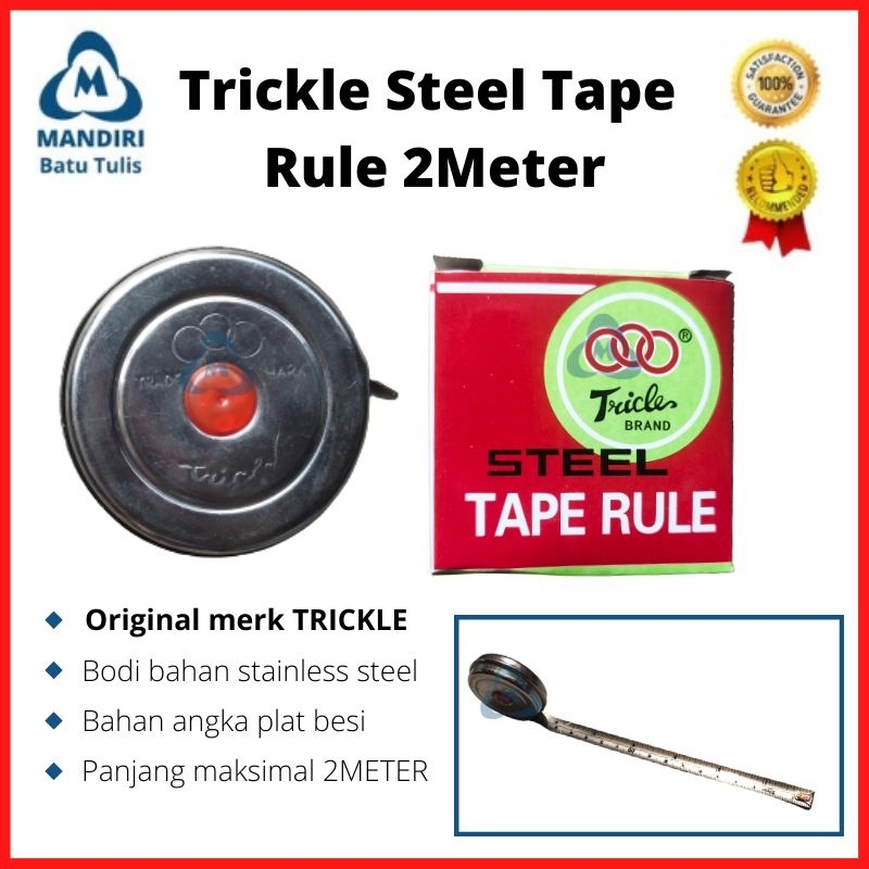 Jual Meteran Jengkol Besi Mini - Meteran Kecil 2Meter - Meteran Besi 2M ...