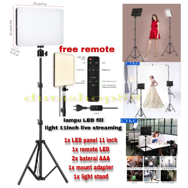 Jual lampu LED lighting live streaming 11inch 240pcs LED profesional ...