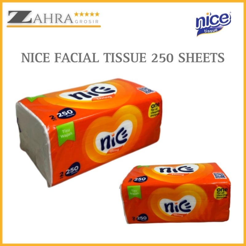 Jual Tisu Tissue Nice Facial 2Ply 250 Sheets Kemasan Baru | Shopee ...