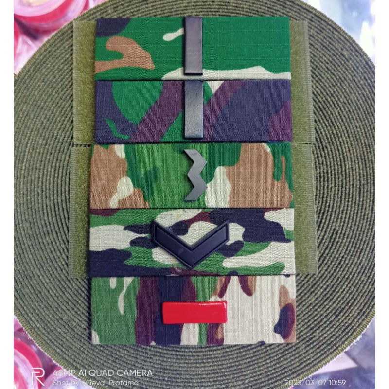 Jual pangkat topi prada kopda serda letda - logam | Shopee Indonesia