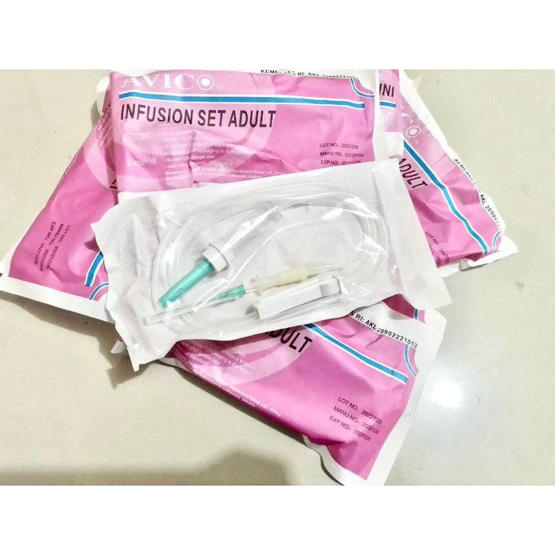Jual infuset satuan / Selang Infus set / Infusion set/ Infuset Y ...