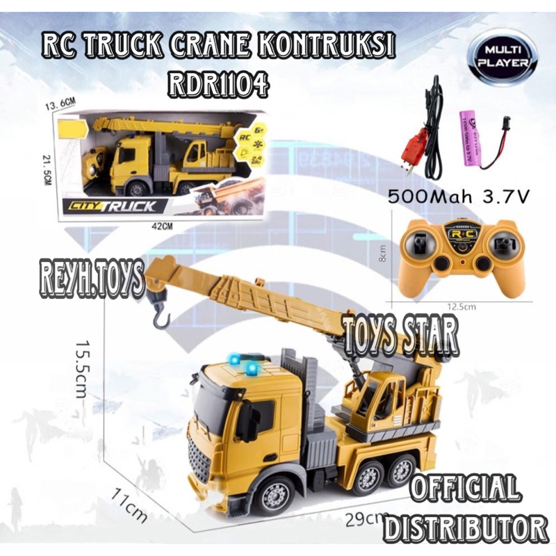 Jual RC Mainan Remote Control Truck Crane TRUCK molen dump truck Alat ...