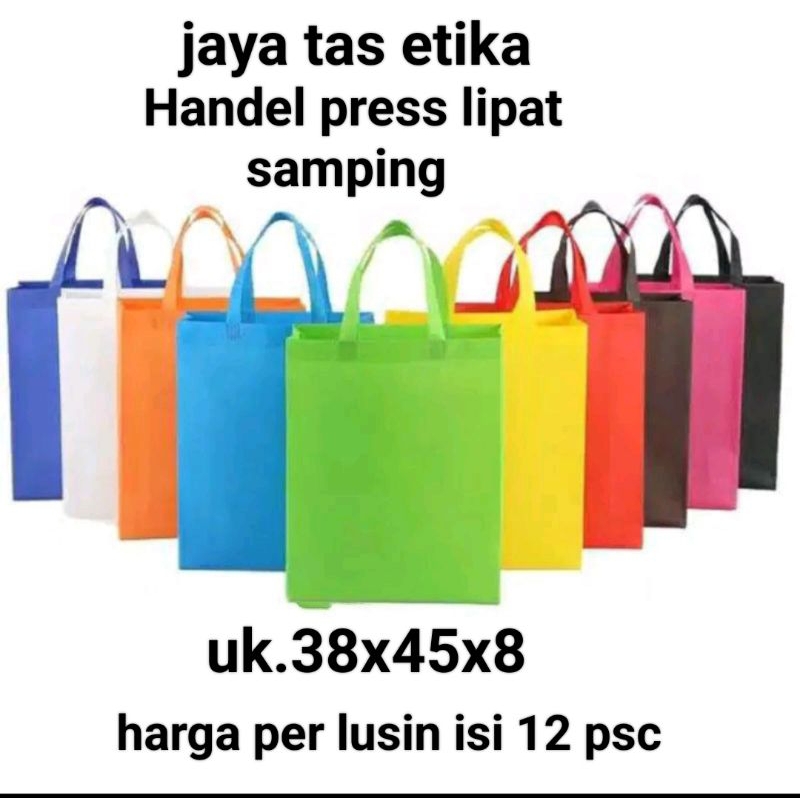 Jual tas press/tas spun Bond/goodie bag /tas handle 38x45 | Shopee ...
