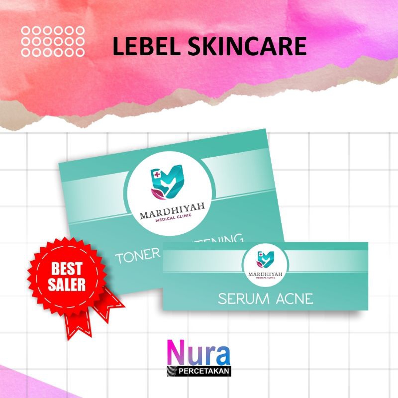 Jual CUSTOM LABEL CREAM KECANTIKAN ETIKET LABEL CREAM ISI 100PCS ...