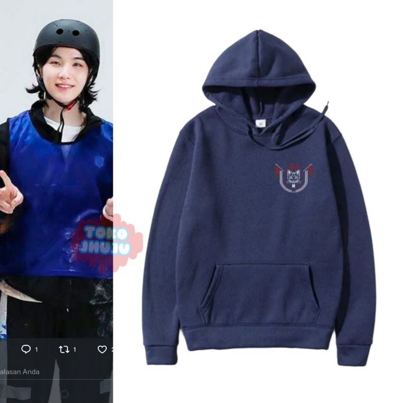 Jual Hoodie Jumper Suga Run Bts 2023 Logo Kecil | Shopee Indonesia
