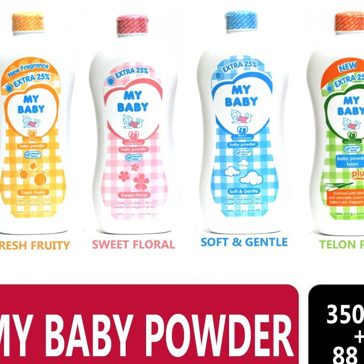 Jual My Baby Powder Bedak Bayi 50g | 90g+23g | 135g+39g | 225+56g | 325+81g | MyBaby | Shopee ...