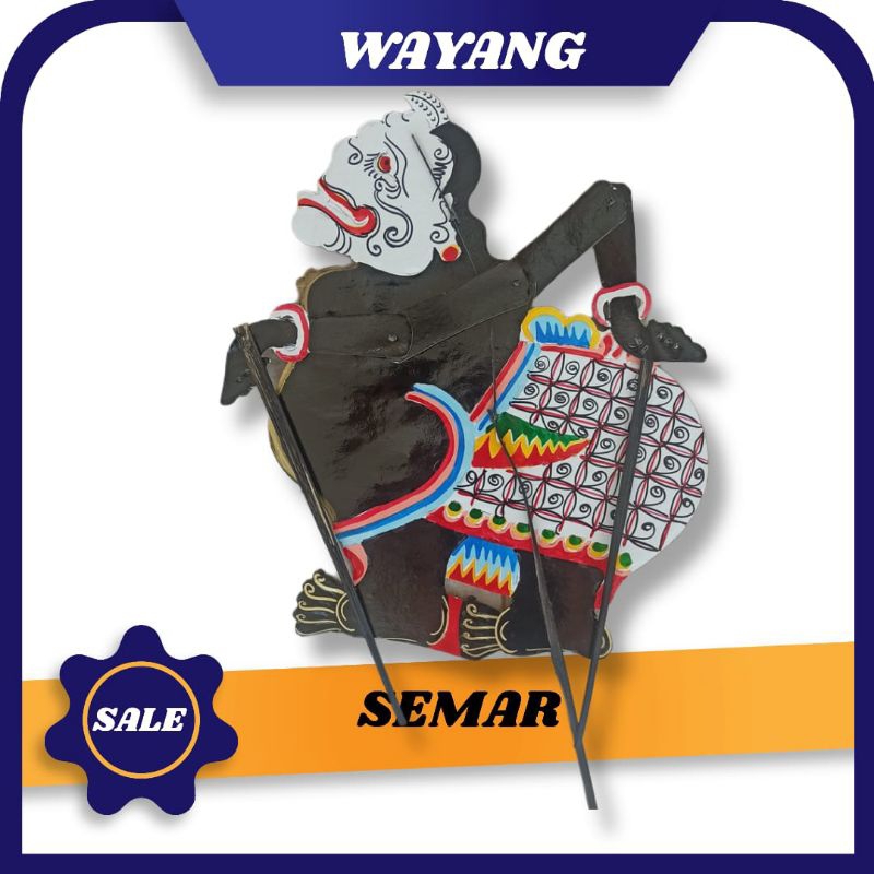 Jual (BAYAR DITEMPAT) Wayang kulit kertas mainan semar badranaya ...