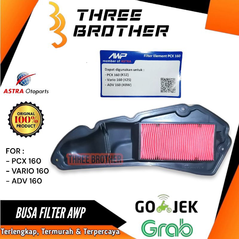 Jual Busa filter udara pcx 160 adv 160 vario 160 original astra awp ...