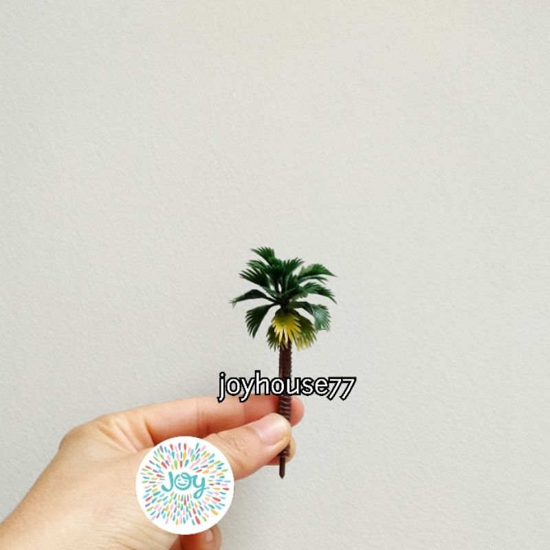 Jual 1pc Miniatur Pohon Kelapa Plastik Palm Buatan Palem Pantai Laut ...