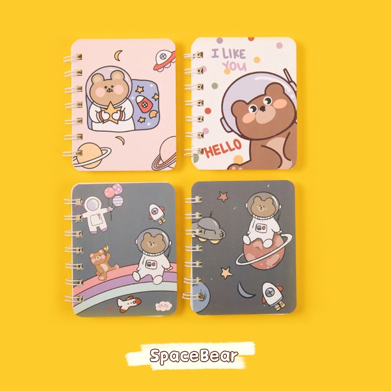 Jual Notebook Ring Motif Karakter Buku Tulis Mini Binder Mini Memo ...