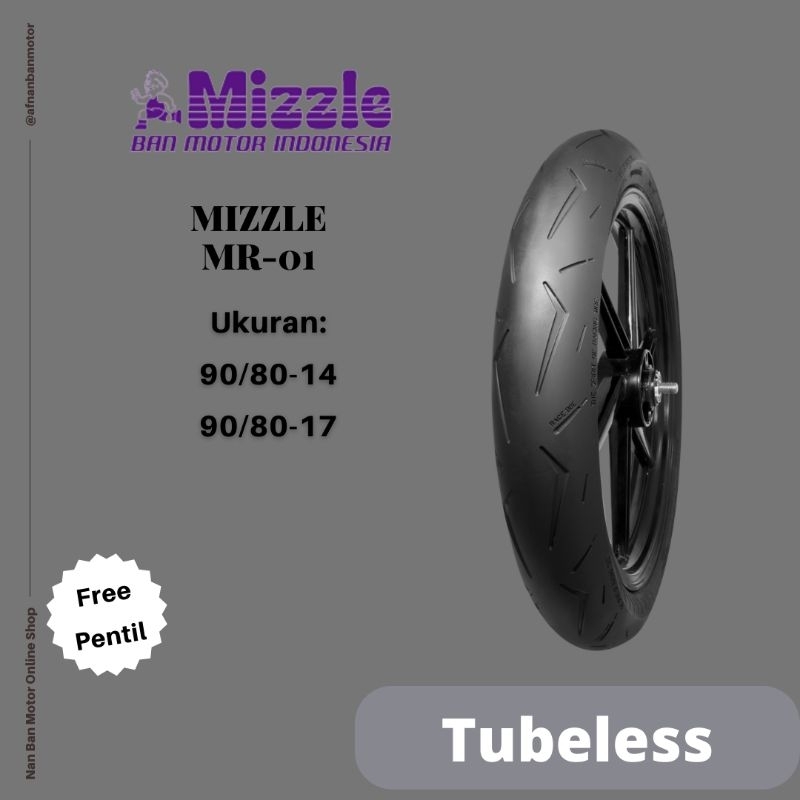 Jual Ban Motor Mizzle MR 01 90/80-14 & 90/80-17 Soft Compound | Shopee Indonesia