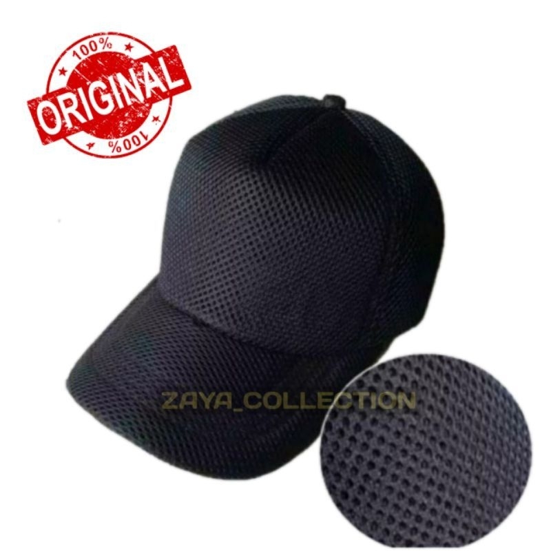Jual Topi hitam jaring polos | Shopee Indonesia