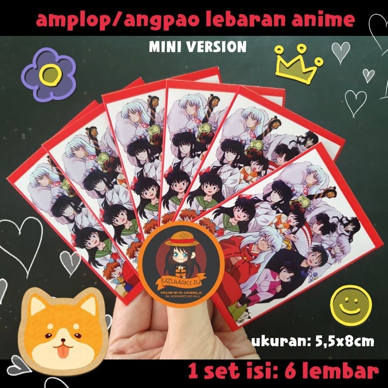 Jual mini amplop/angpao lebaran anime inuyasha | Shopee Indonesia