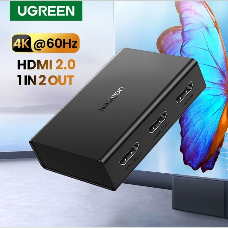 Jual Ugreen 1 in 2 out 4K HDR HDMI Splitter | Shopee Indonesia