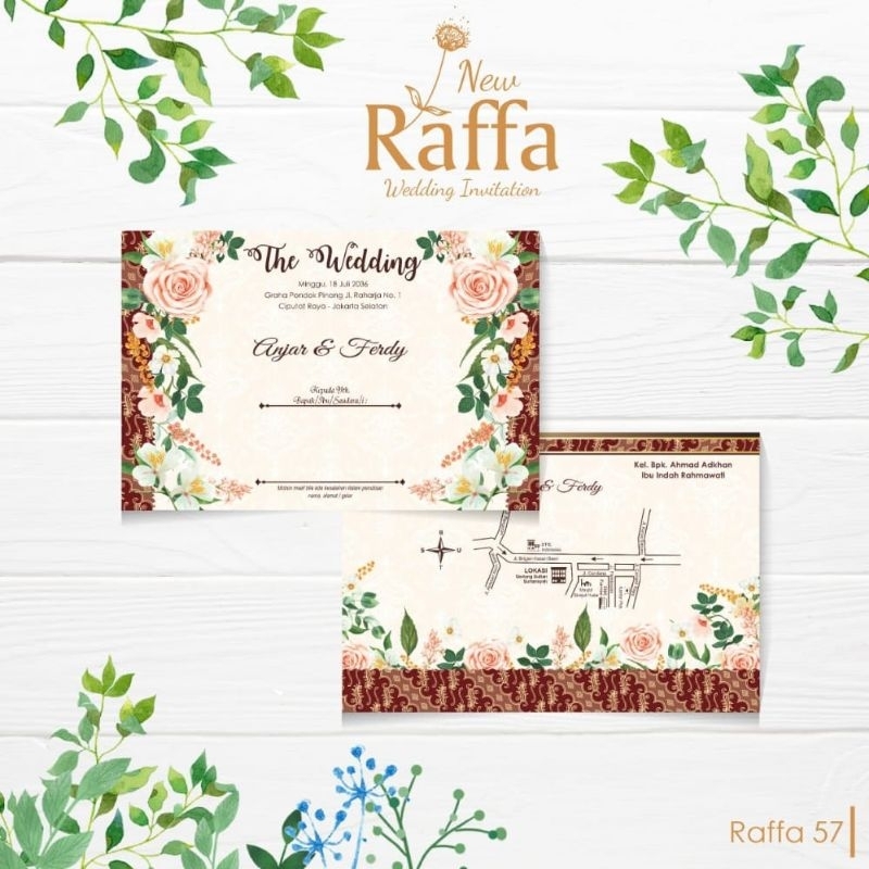Jual Blangko undangan pernikahan RAFA 57 | Shopee Indonesia