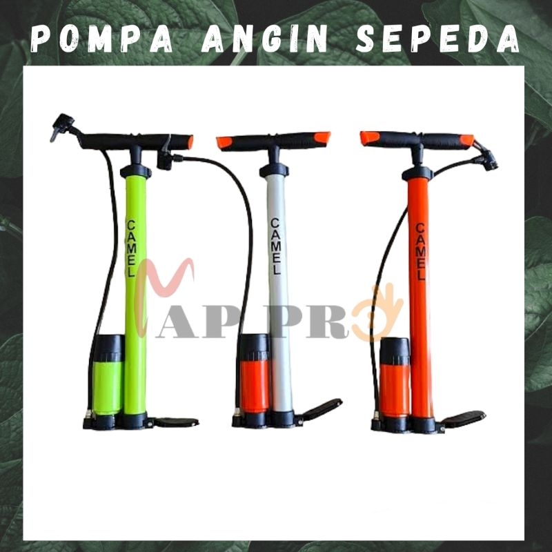 Jual POMPA SEPEDA POMPA ANGIN TABUNG STAINLESS + METERAN POMPA | Shopee ...