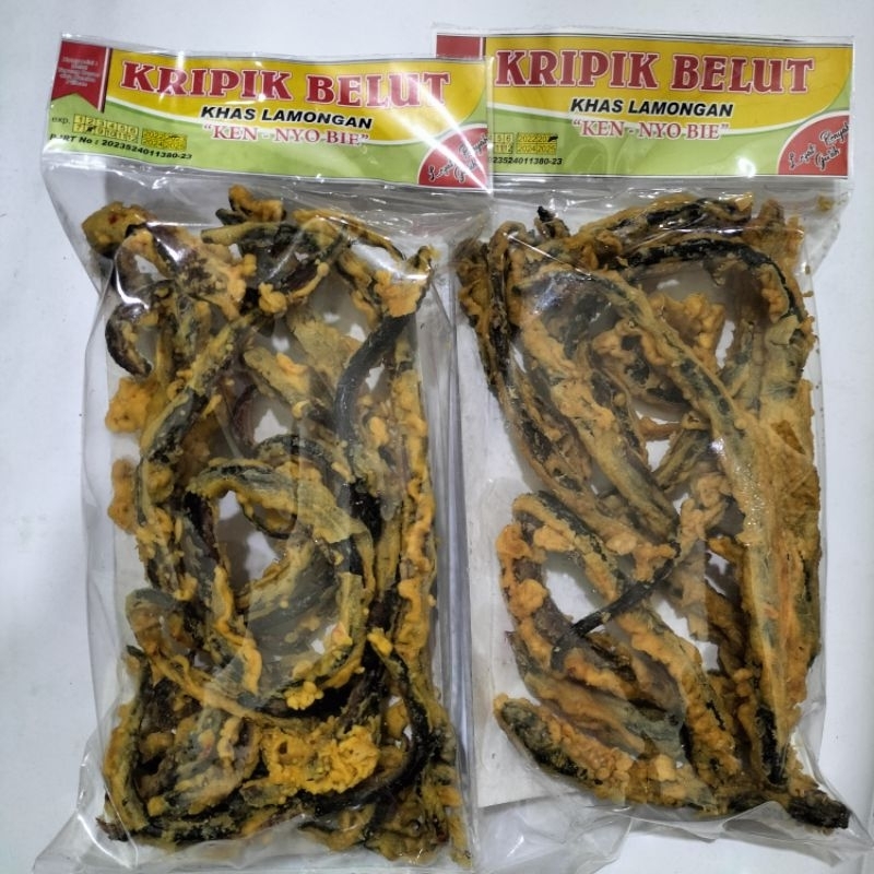 Jual Keripik Belut Khas Lamongan 130gr | Snack Belut Enak Gurih Renyah ...