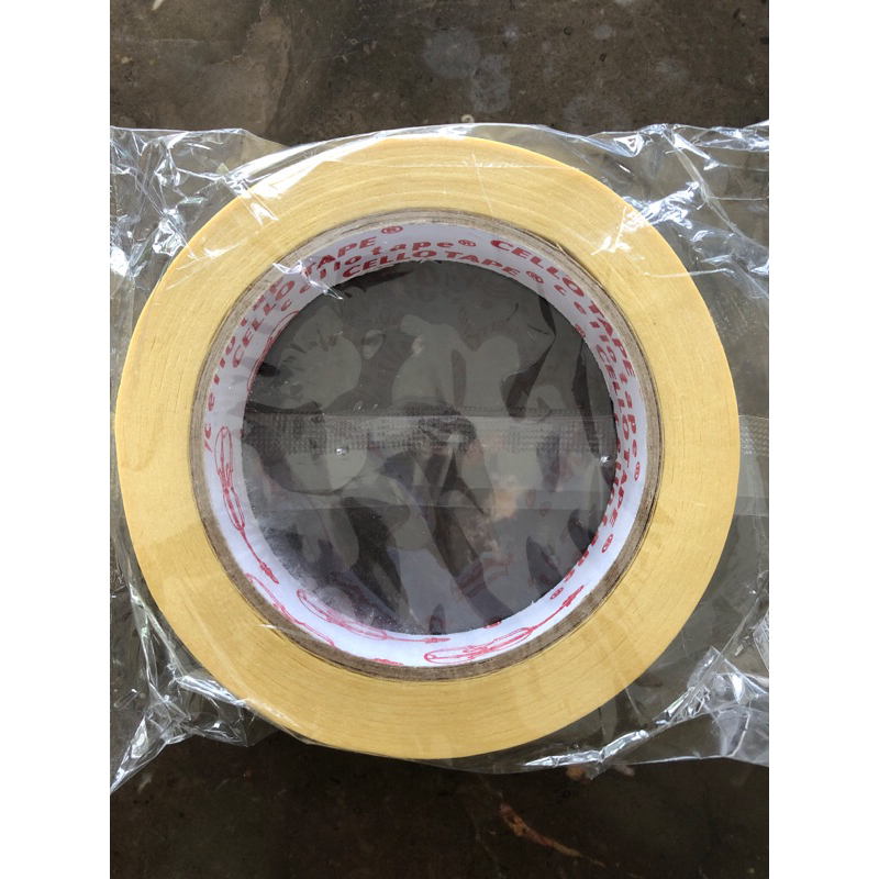 Jual lakban kertas masking cello 1” x 35m masking tape | Shopee Indonesia
