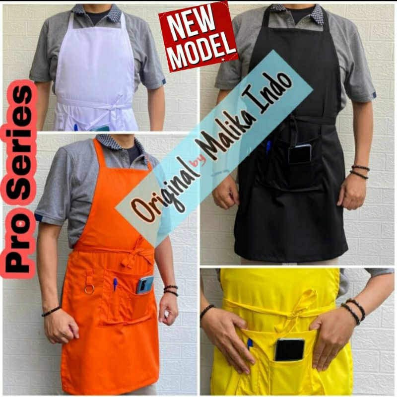 Jual Apron Fullsize Tali Kerut Celemek Chef Celemek Masak Apron Chef ...