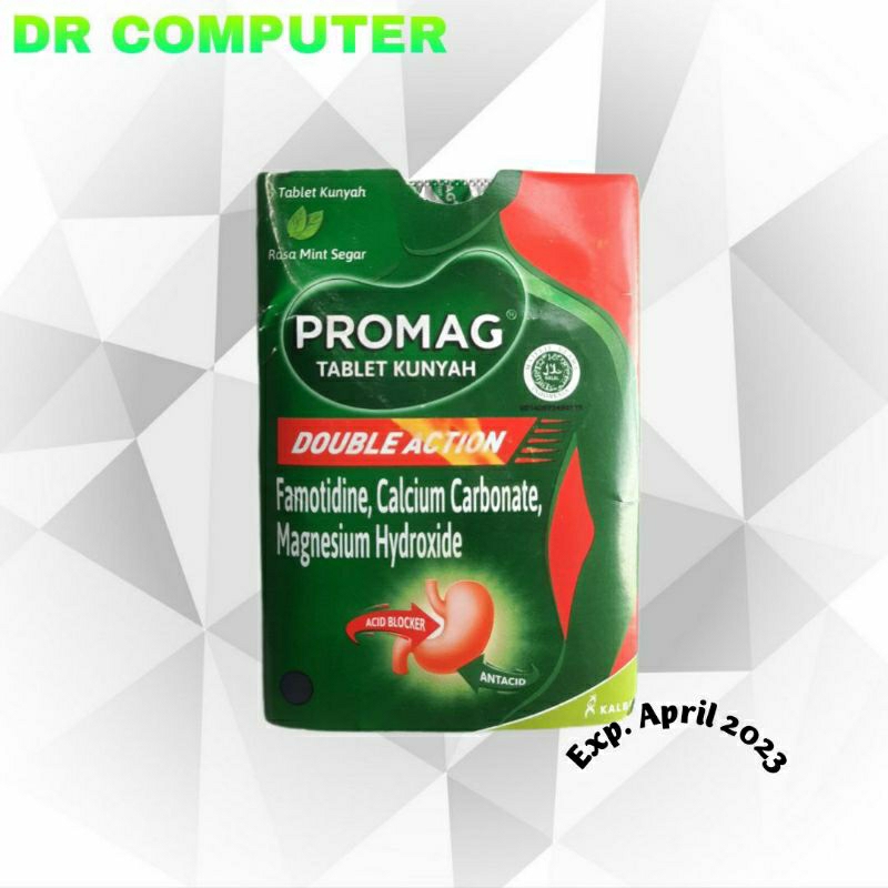 Jual promag double action 1strip isi 6 tablet kunyah obat maag | Shopee ...