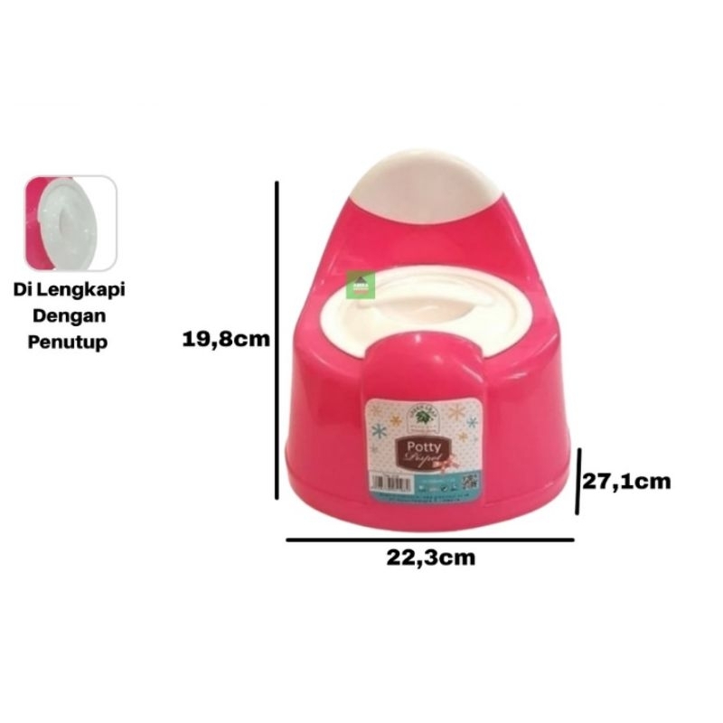 Jual SGBJM (PAKAI PENUTUP) Pispot Anak Potty Training Portable | Shopee ...