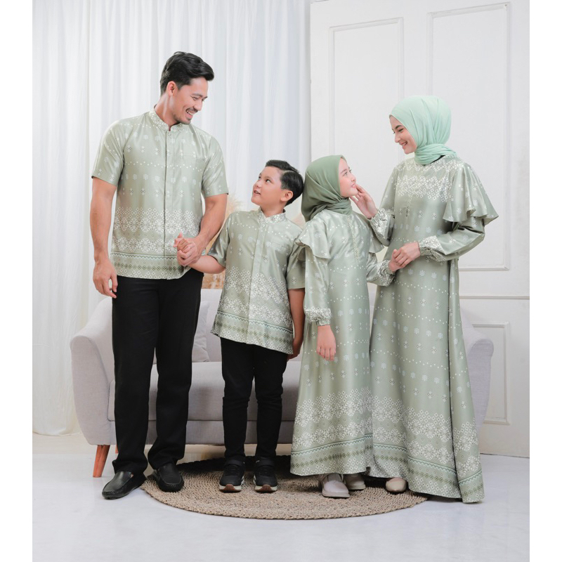 Jual Ready Stock!! Aluna Sarimbit MINT/Gamis lebaran/sarimbit lebaran ...