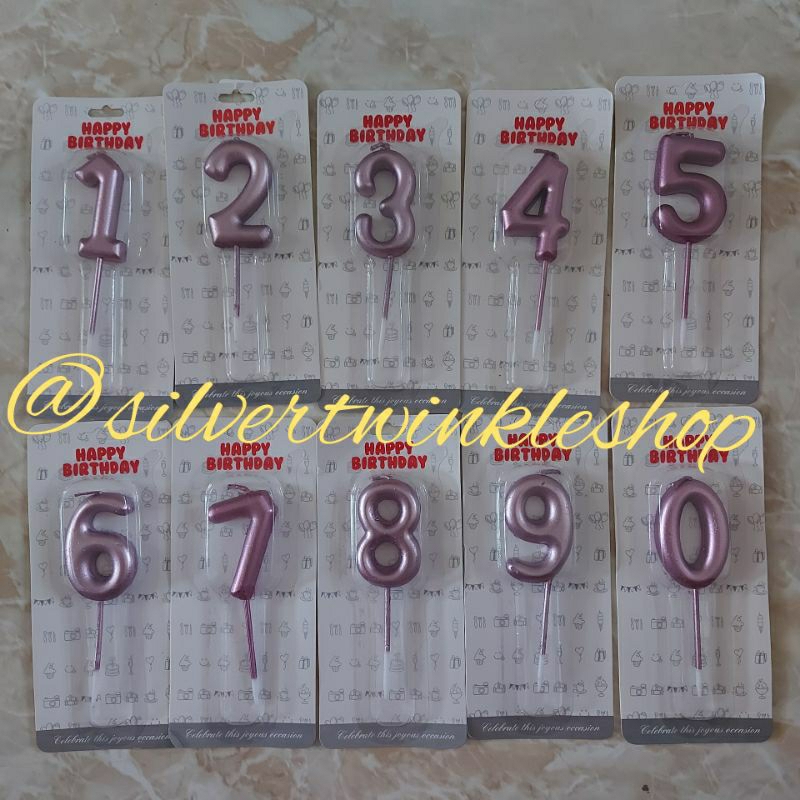 Jual Lilin ulang tahun angka number candle happy birthday cake tart kue ...