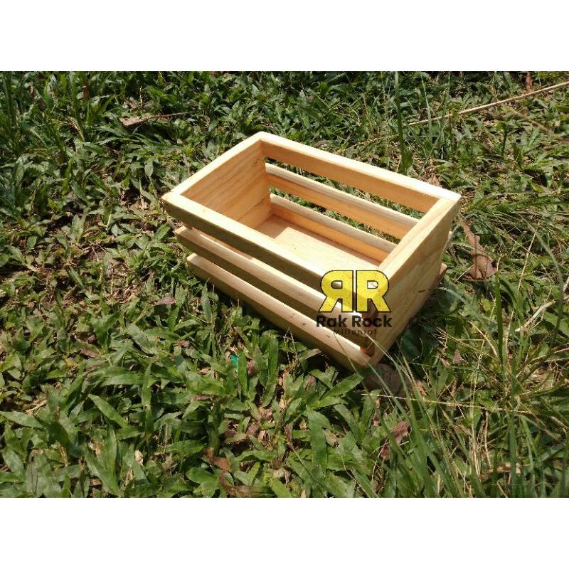 Jual Wooden Storage 25x10x9 Keranjang Kayu Keranjang Mainan Keranjang ...