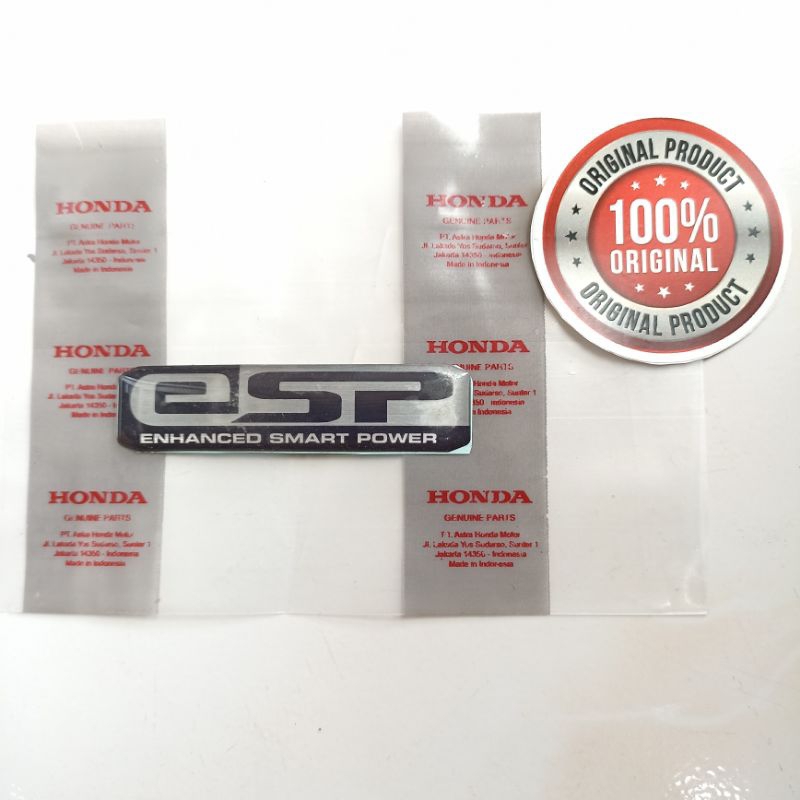 Jual (5 PCS) emblem logo tulisan ESP tutup box filter beat fi k 25 beat ...