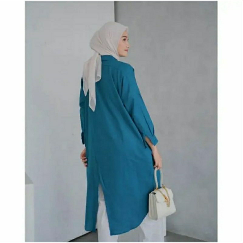 Jual KEMEJA TUNIK NELKA | DWYNE TUNIK | BUSAMA MUSLIM | Shopee Indonesia