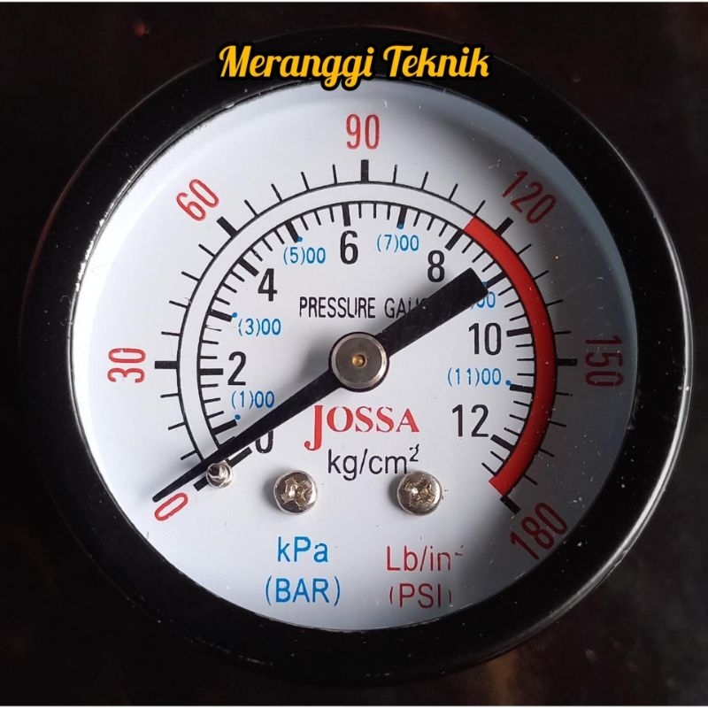 Jual id797 Manometer 12 bar meteran angin pressure gauge kompresor ...