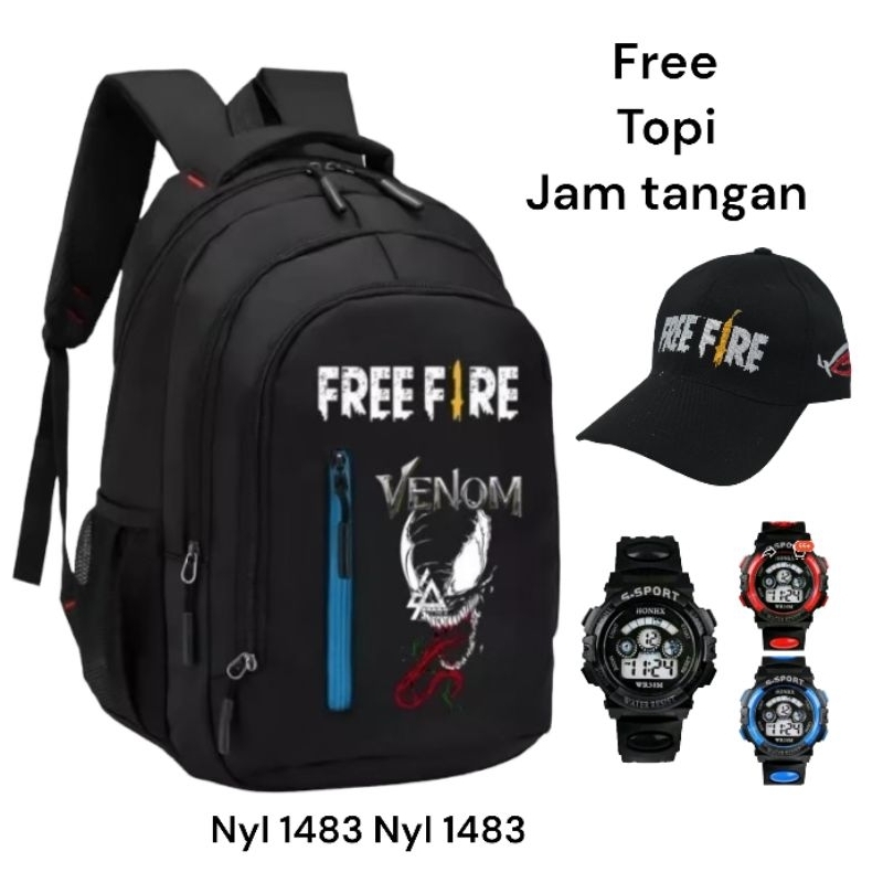 Jual Tas sekolah anak laki laki free fire tas ransel anak SD dan SMP ...