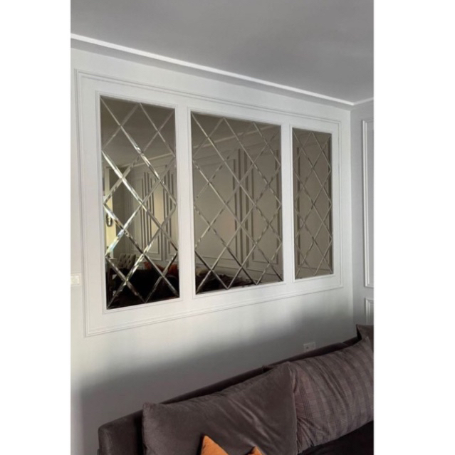 Jual Paket Set Kaca Cermin Moulding Samping Kiri Kanan Ukuran 136CM X ...