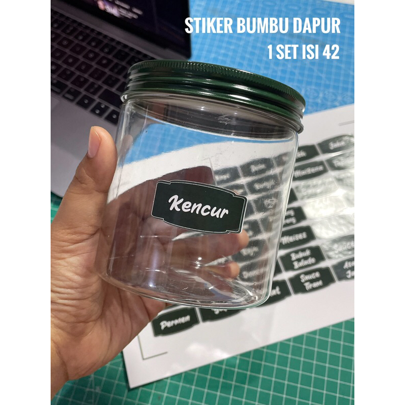 Jual Stiker Bumbu Dapur Label Sticker Garam Gula Cutting Homedecor ...