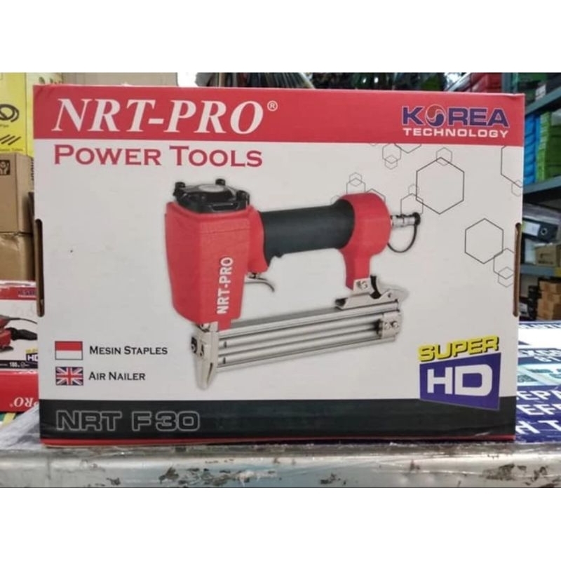 Jual Mesin Air Nailer Paku Staples Tembak Angin NRT PRO F30 NRT-PRO F 30 | Shopee Indonesia