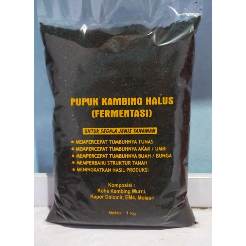 Jual pupuk kandang kohe kambing halus organik super subur fermentasi 1 ...
