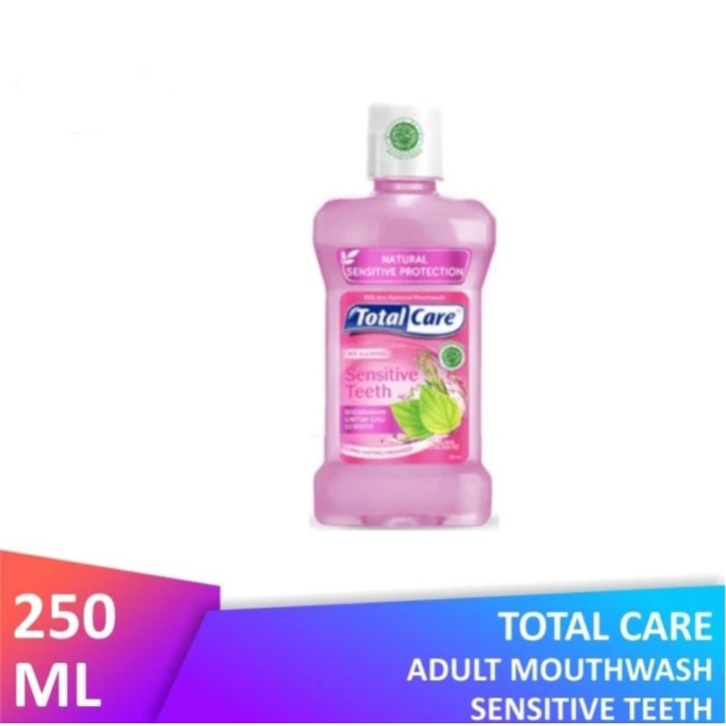 Jual Total Care Mouthwash Anti Bacterial 250ml - SENSITIIVE TEETH ...
