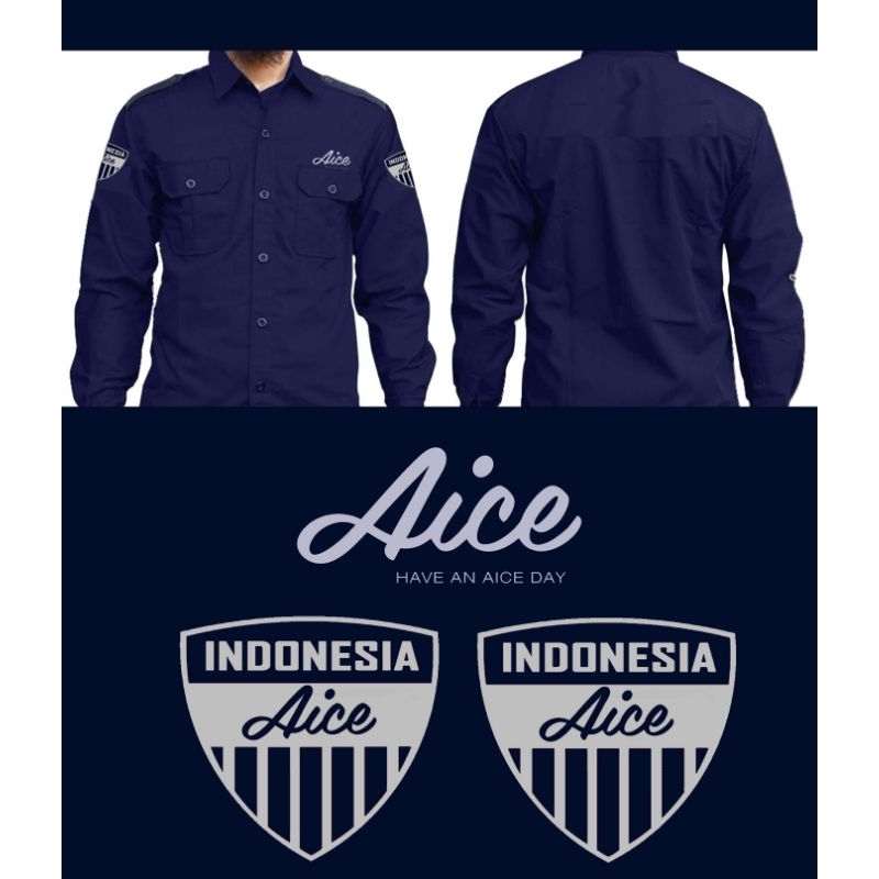 Jual kemeja aice seragam aice sales custom | Shopee Indonesia