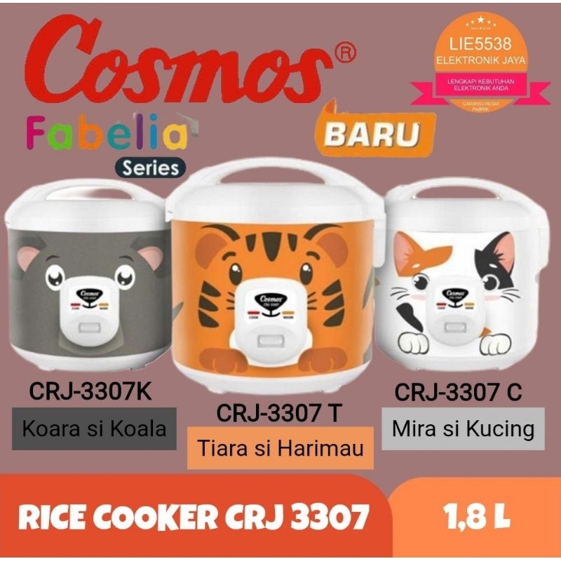 Jual COSMOS CRJ-3307 / CRJ 3307 Rice Cooker Fabelia Series 1,8 L ...