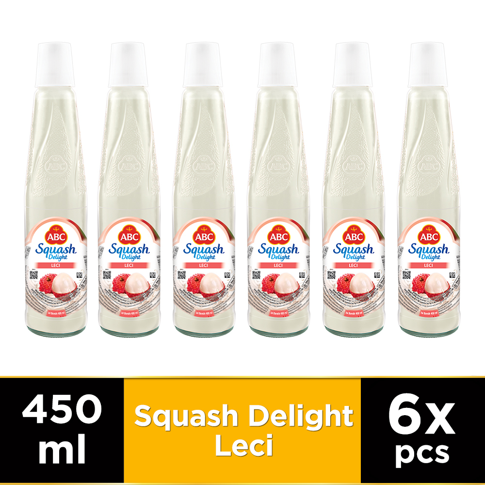 Jual ABC Sirup Squash Delight Leci 450 ml - Multi Pack 6 pcs | Shopee ...